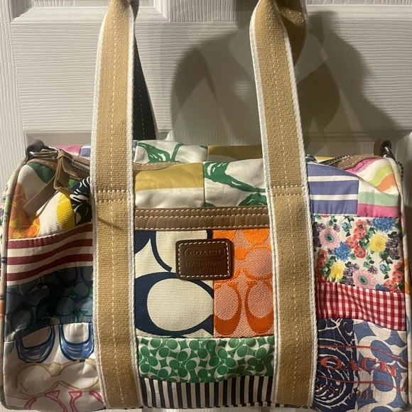Coach | Bags | Coach Multicolor Hamptons Patch Small Tote | Poshmark